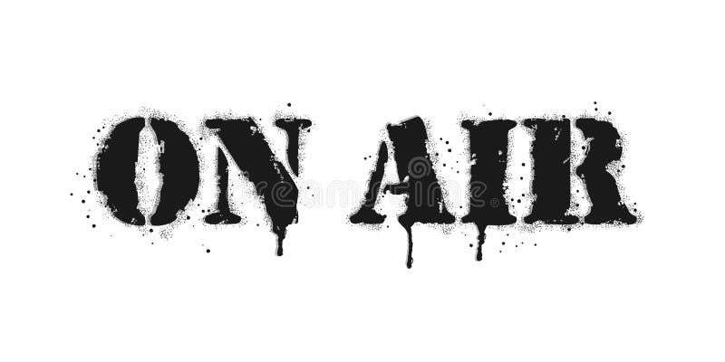 On Air Lettering. Vector Graffiti Lettering on White. Lettering Sprayed ...