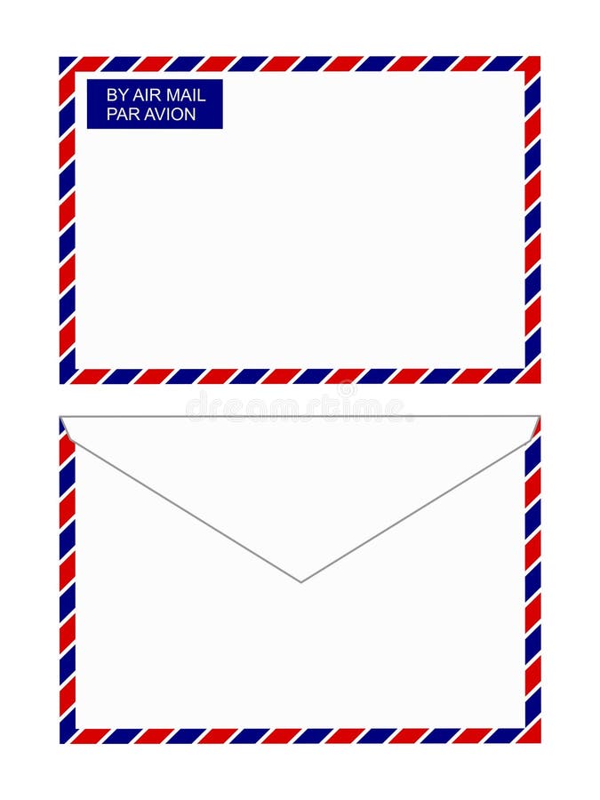 Front And Back Of Envelope Clipart