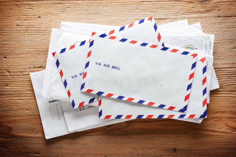 Air mail envelope stock photo. Image of paper, vintage - 343481136