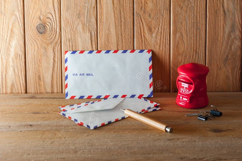 Air mail envelope stock photo. Image of postal, message - 343481582