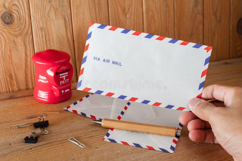 Air mail envelope stock photo. Image of postcard, graphic - 343481694