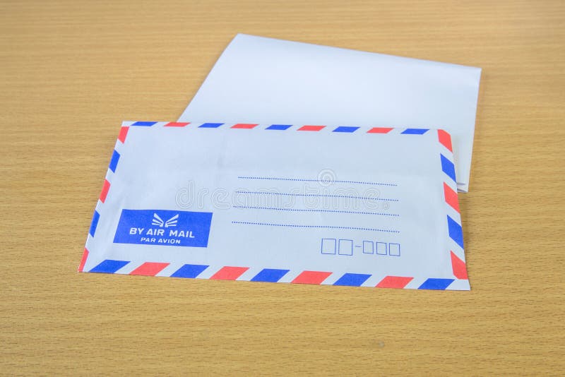 Air mail letter. stock image. Image of document, oversea - 52565815