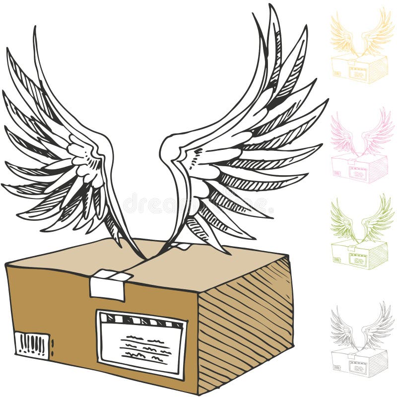 Air Mail Package stock vector. Illustration of postage - 20782170