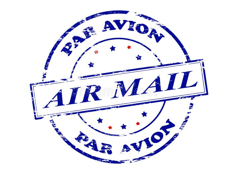 Air mail par avion stock illustration. Illustration of connection ...