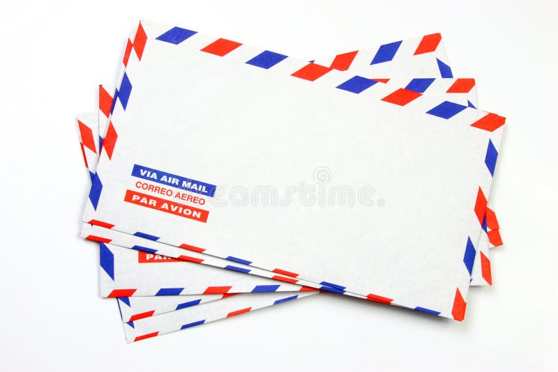 Air mail stack stock image. Image of office, message, airplane - 609439