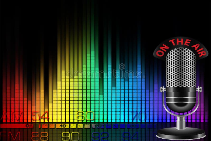 Microphone stock vector. Illustration of microphone, singing - 10947870