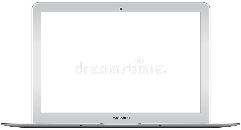 Air neuf d'Apple MacBook image éditorial. Illustration du internet ...