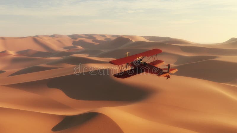 Air plane desert stock illustration. Illustration of aerial - 176978360