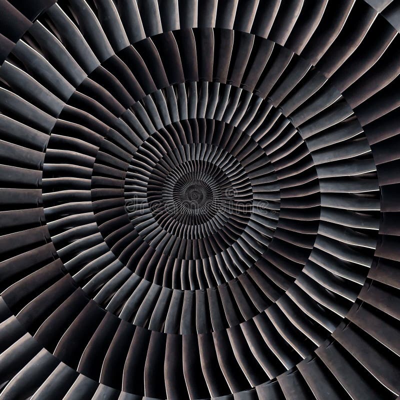 Air Plane Engine Spiral Abstract Background. Engine Fractal Background ...
