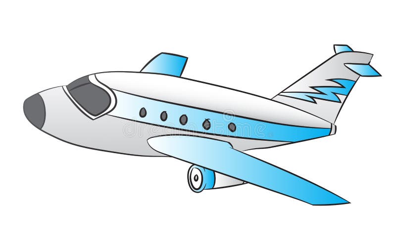 Air Plane - Line Drawn Vector Stock Vector - Illustration of aeroplane ...