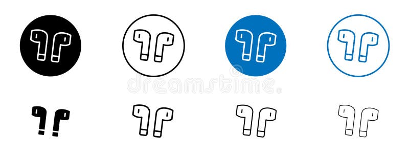 Air pods icon vector stock vector. Illustration of airpod - 348076793