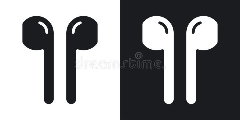 Air pods icon vector stock vector. Illustration of earphone - 348261734