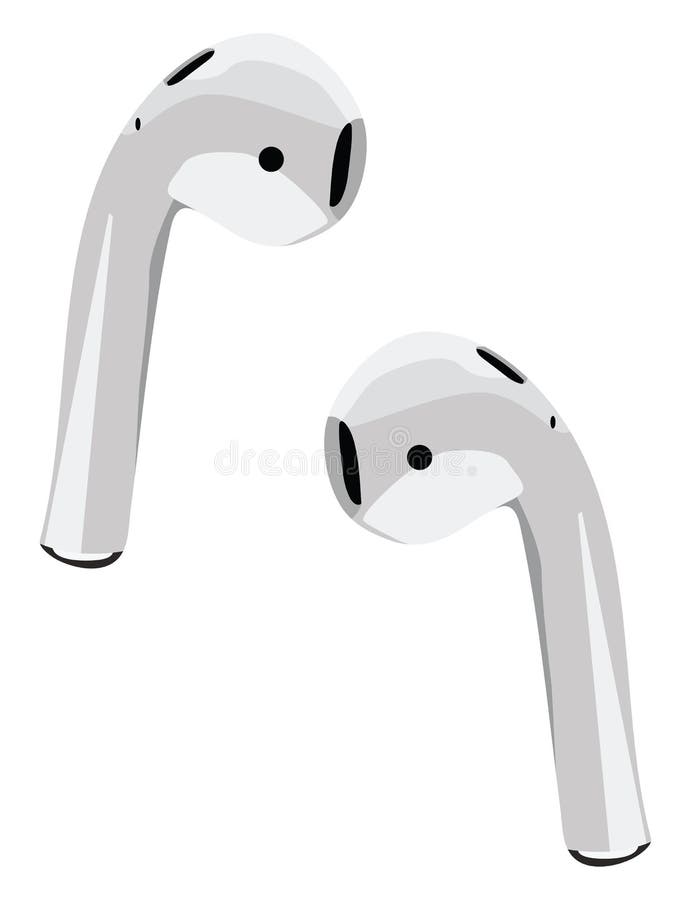 Air pods, icon stock vector. Illustration of mobile - 261380566