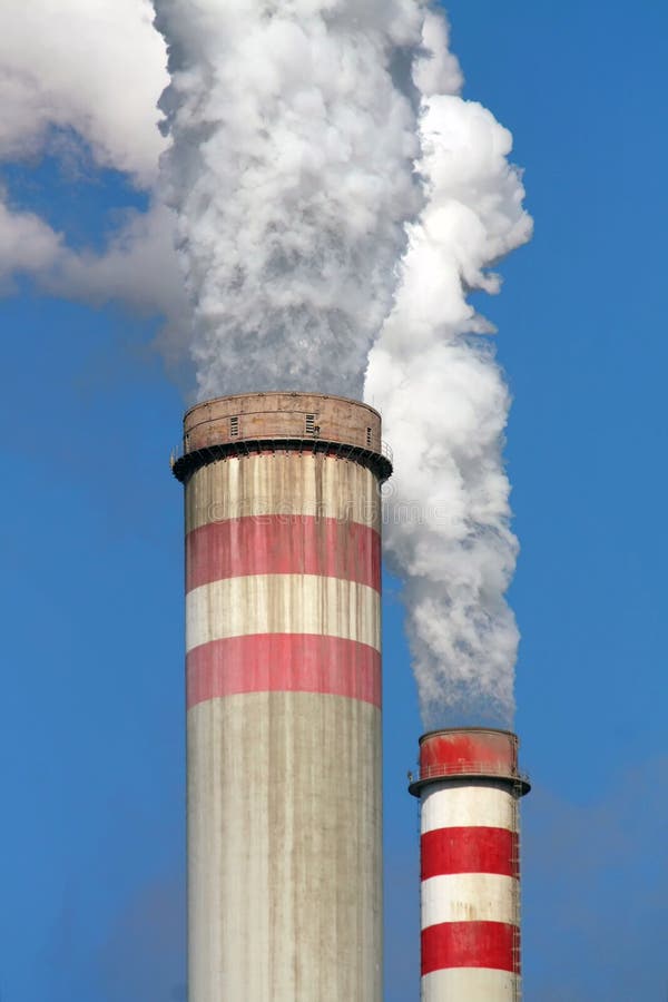 Steel factory. Pollution. stock photo. Image of technology - 18978926