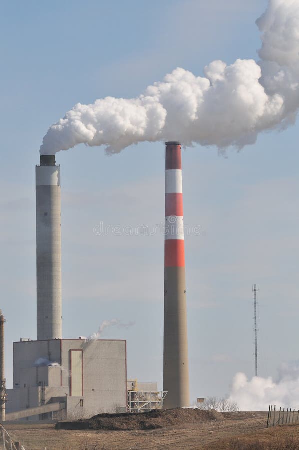 Steel factory. Pollution. stock photo. Image of technology - 18978926