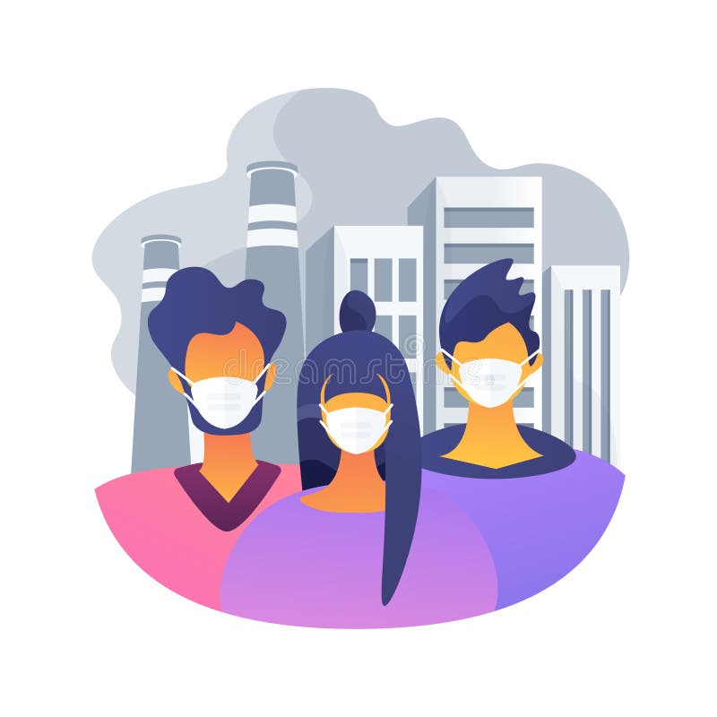 Air Pollution Abstract Concept Vector Illustration Stock Vector ...