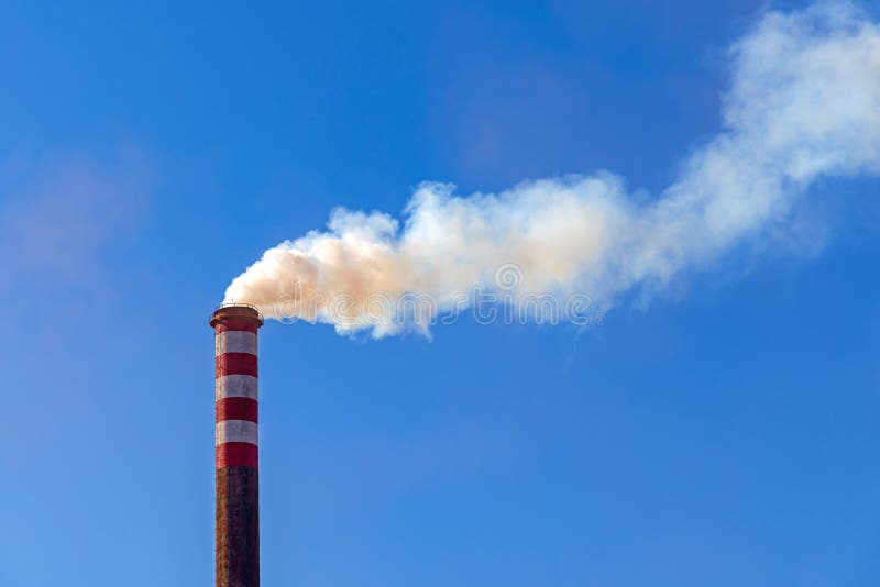 Air Pollution Chimney stock image. Image of smoke, pollution - 266340263