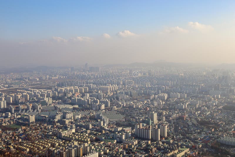 Air pollution in the city stock photo. Image of clouds - 312540990