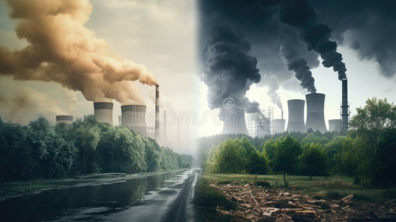 Air Pollution from Factories. Pollution Problems and Climate Change ...