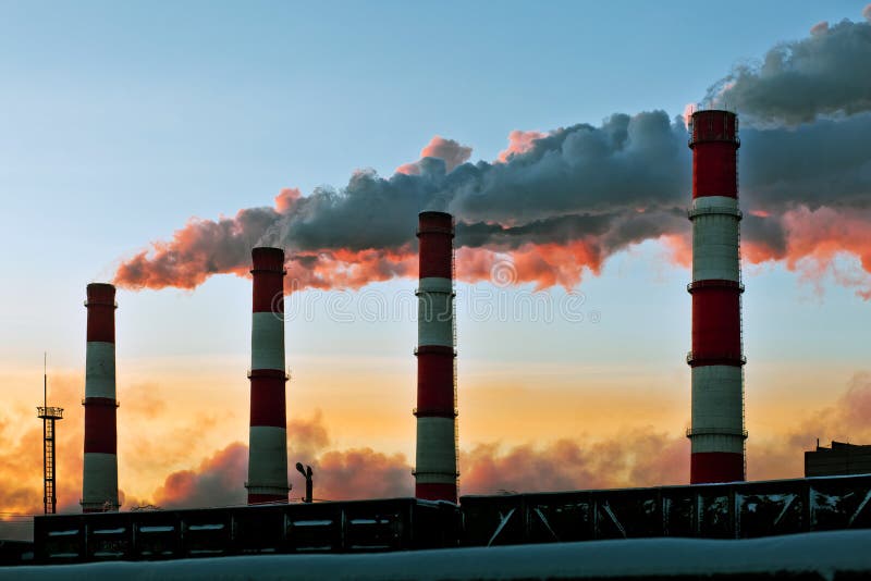 Air pollution factory stock photo. Image of fossil, energy - 86291206