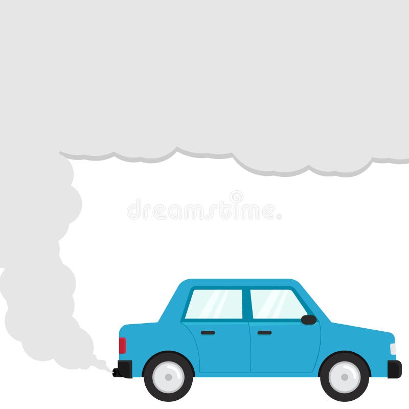Air Pollution Flat Design Vector Illustration Stock Vector ...