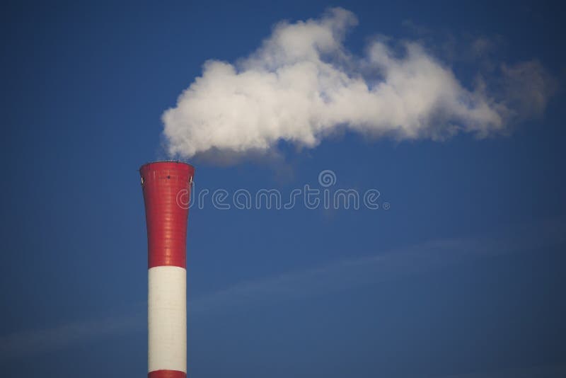Air pollution form chimney stock photo. Image of pollute - 93024626