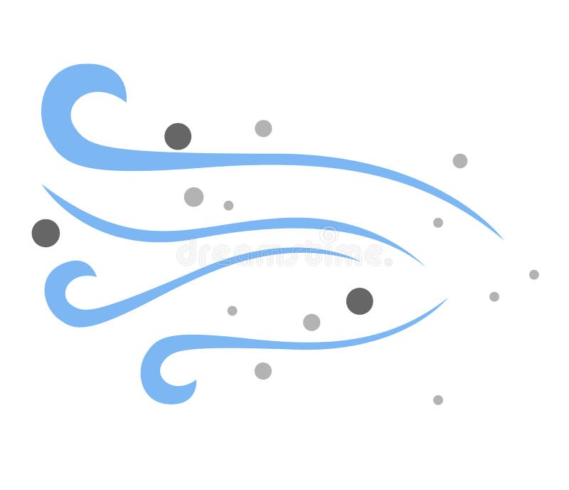 Air Pollution - High Wind - Icon Stock Vector - Illustration of icon ...