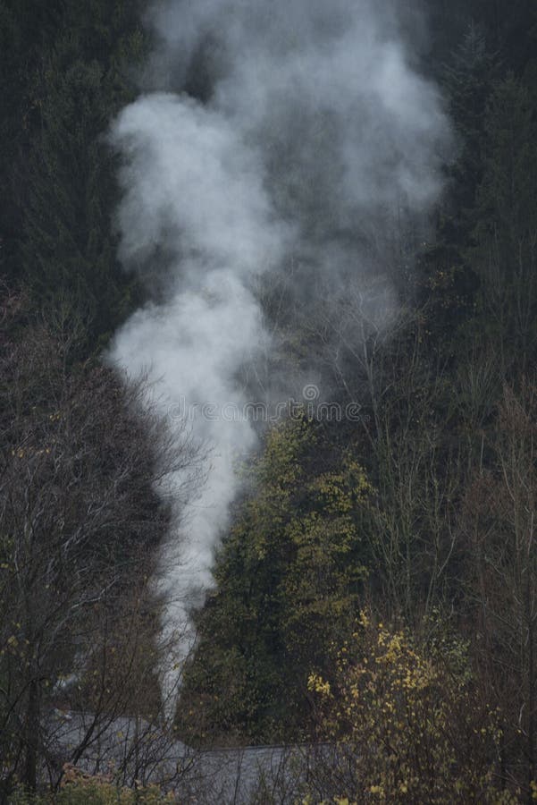 Air Pollution from House Fire Stock Image - Image of haze, emissions ...