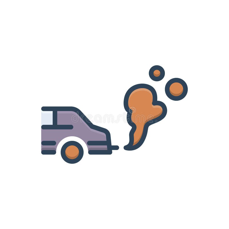 Color Illustration Icon for Air Pollution, Air and Reduce Stock Vector ...