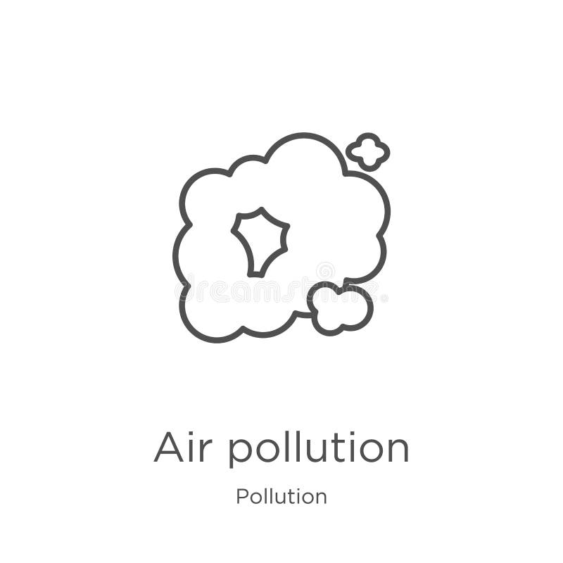 Pollution Icon Vector from Mother Earth Day Collection. Thin Line ...