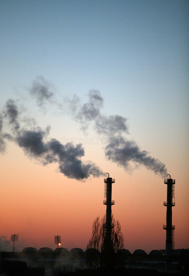 Air Pollution editorial stock image. Image of dawn, industrial - 48210089