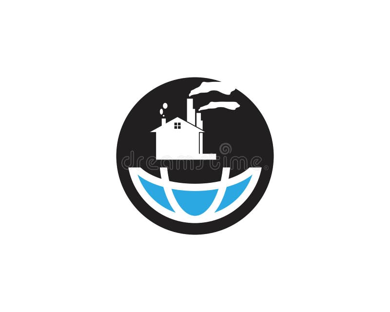 Air Pollution Logo Vector Illustration Stock Illustration ...