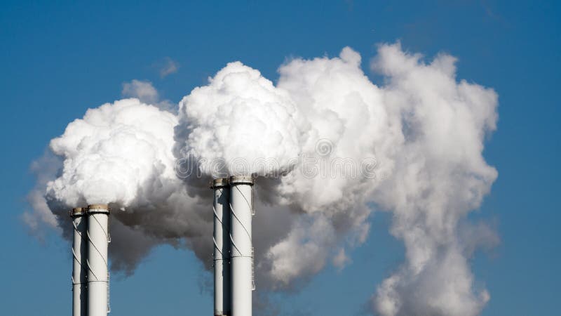 Air pollution power plant stock image. Image of chemical - 95259311