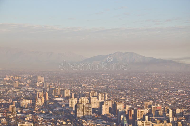 Air pollution stock image. Image of santiago, sick, mountain - 73871853