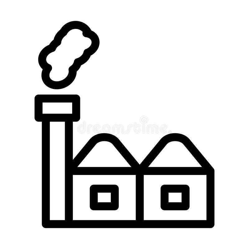 Air Pollution Vector Thick Line Icon for Personal and Commercial Use ...