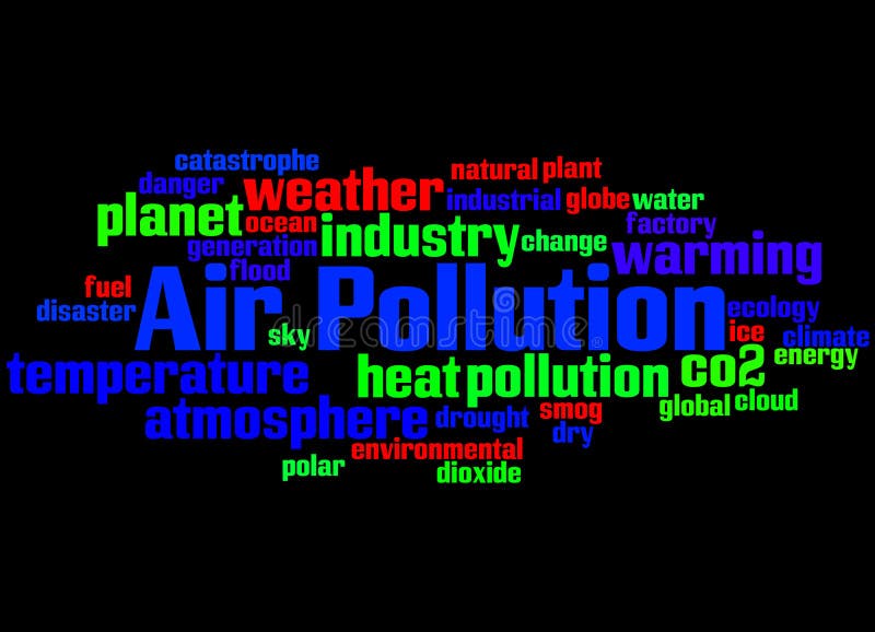 Water Pollution Word Cloud and Hand with Marker Concept Stock Image ...
