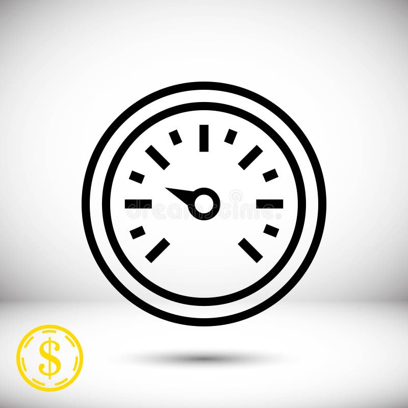 Air Pressure Sensor Icon Stock Vector Illustration Flat Design Stock ...