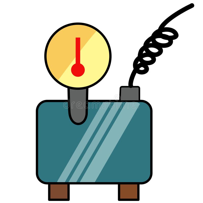 Air Pump,Air Compressor. Concept Isolated Stock Illustration ...