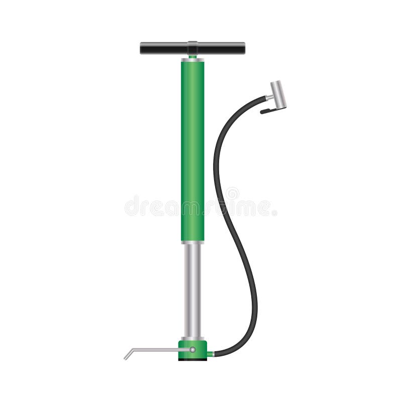 Air Pump Set Vector Illustration Isolated on White Background Stock ...