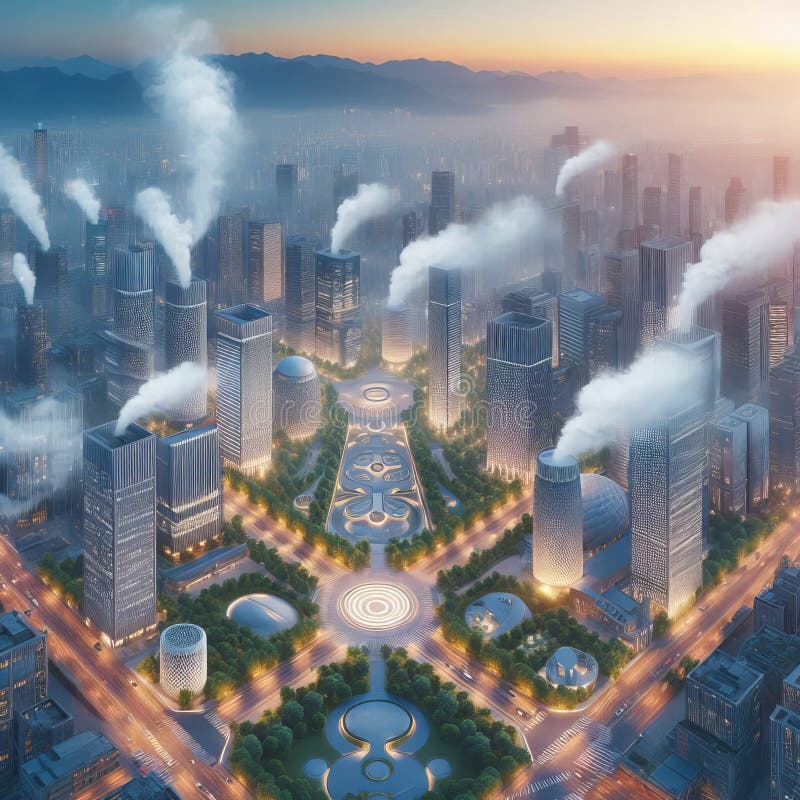 The Air Purification and Climate Control Zone a City Designed To Stock ...