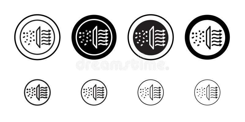 Air Purification Icon Isolated Flat Vector in Outline Stock Vector ...