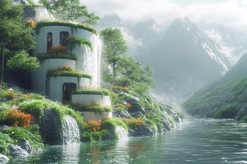 Air Purification System and Water Tanks that Regulate Climate Stock ...