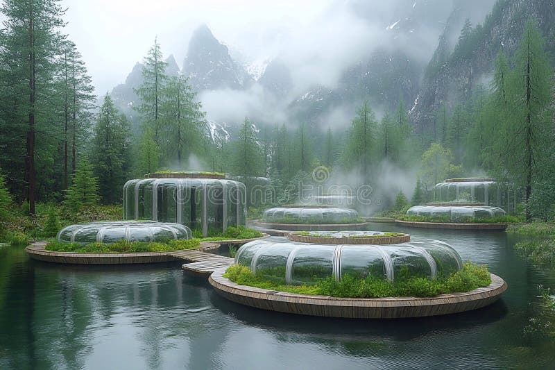 Air Purification System and Water Tanks that Regulate Climate Stock ...