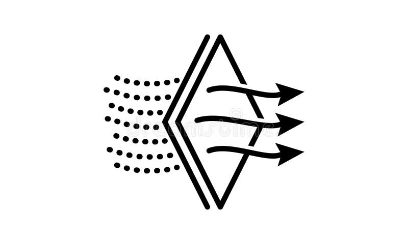 Air Purifier. Air Filter Line Icon. Solid Particle Filter, Dust Cleaner ...