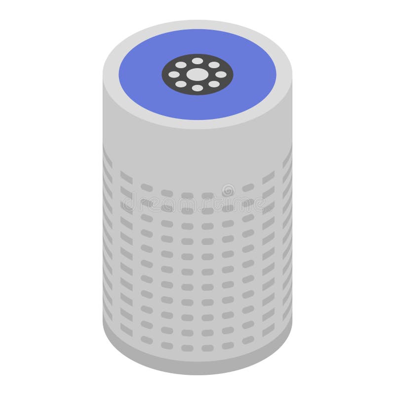 Air Purifier Icon, Isometric Style Stock Vector - Illustration of ...