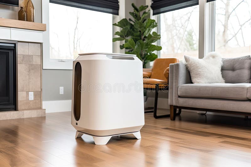 Air Purifier System with Sleek and Modern Design in Open-concept Living ...