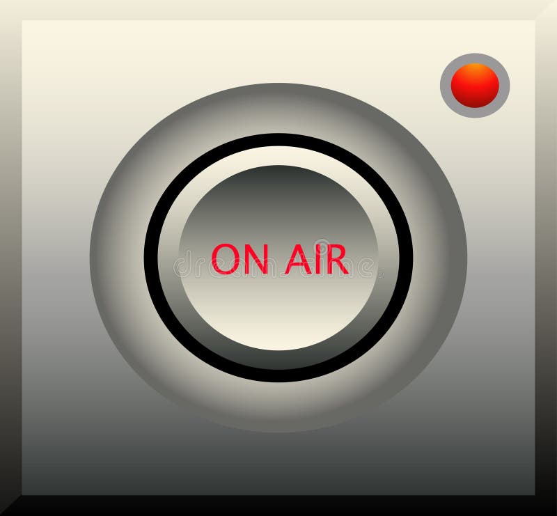 On air radio icon stock illustration. Illustration of interview - 9662936