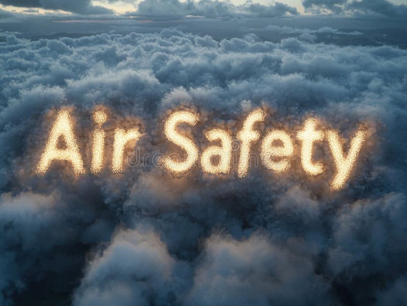 Air Safety 3d text stock illustration. Illustration of generated ...