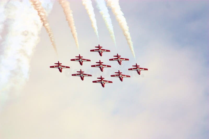 Snowbirds in Flight stock photo. Image of reno, stunt - 3273744