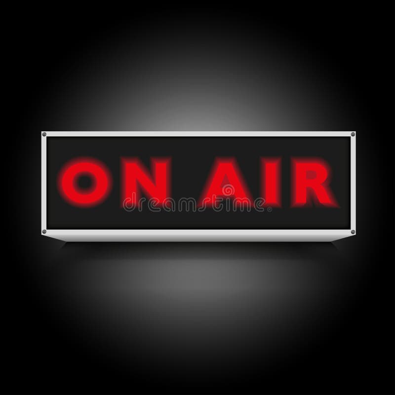 On AIR sign stock illustration. Illustration of background - 34481796